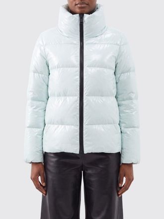Herno Kurze Kapuzen-Daunenjacke aus gestepptem Nylon mit Rei&szlig;verschluss