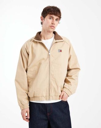 Tommy Jeans Hochgeschlossene Basic-Jacke in Beige-Neutral