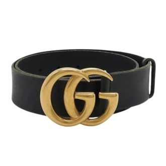 Gucci unisex, Pre-owned, Noir, Taille: ONE Size Ceinture en cuir Pre-owned
