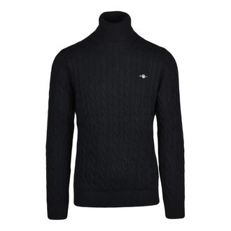 GANT Pull col roul&eacute; torsad&eacute; - Homme - Pulls - Noir - Taille: XL