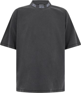 Diesel T-shirt oversize - Homme - Tops - Gris - Taille: L
