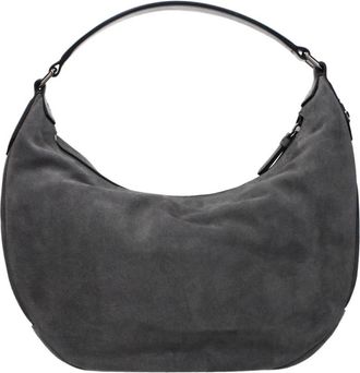 Jimmy Choo London Sac bandouli&egrave;re en daim - Femme - Sacs - Gris - Taille: ONE Size