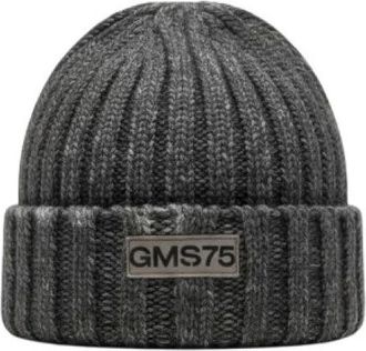 Gimos Homme, Accessoires, Gris, Taille: ONE Size Bonnet en maille c&ocirc;tel&eacute;e