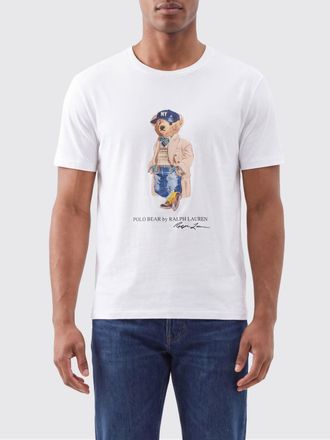 Polo Ralph Lauren Slim Fit Baumwoll-T-Shirt mit Teddyb&auml;r-Print