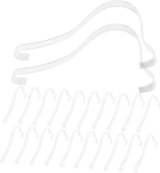 Pretyzoom 20 Stück Transparentes Schuhregal Clear Shop Display Ständer Schuhregal aufbewahren Schuhständer klarer Schuhorganisator Ausstellungsständer für Sanda