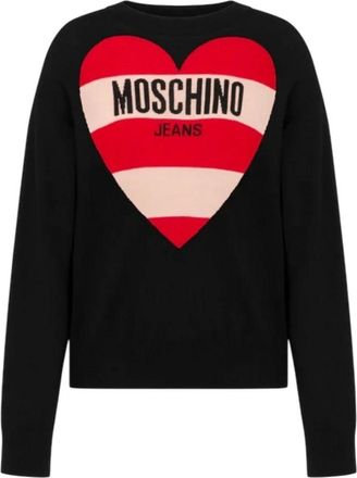 Moschino Femme, Pulls, Noir, Taille: 40 FR maglieria e felpe poliestere