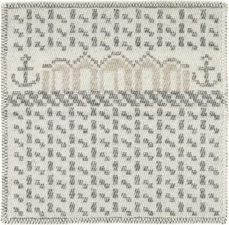 Öjbro Vantfabrik Skaftö Snö gewebte Sitzkissen Sitzunterlage Stuhlkissen Wolle faltbar 43x43 cm Sitzmatte Schafwolle Folklore Sitzpolster Sitzauflage Indoor Outdoor Au