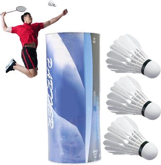 Generic Badminton-Federb&auml;lle Mit Federn, Professioneller Federball F&uuml;r Den Innenbereich, Professioneller Federballs F&uuml;r Den Innenbereich, Wei&szlig;er Federball, St
