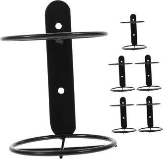 Valiclud 6stücke Wand Weinregal Aus Metall Für Einzelne Weinflaschen Flaschen Regal Zum Aufhängen Getränkehalter Für Küche Und Bar Weinhalter Zur Wandmontage W