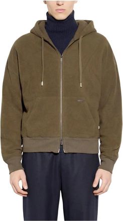 Paolo Pecora Loose Fit Zip-Up Hoodie - - Sweatshirts & Hoodies - Herren - Gr&uuml;n - S