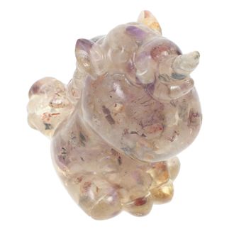 NUOBESTY Veemoon Kristall Einhorn Figurine Lavendelfarbenes Tier Deko Kompakte Tischdekoration F&uuml;r Wohnzimmer Schlafzimmer B&uuml;ro Geschenk