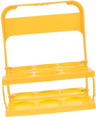 Angoily Faltbarer Tragbarer Getränkekorb für Bierflaschen Robuster Flaschenträger in Buntem Design Praktischer Getränkehalter für Bier Weinflaschen Langlebig 