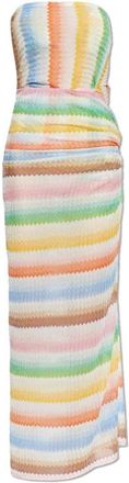 Missoni Femme, Robes, Multicolore, Taille: 38 FR Robe &agrave; &eacute;paules d&eacute;nud&eacute;es
