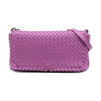 Bottega Veneta Pre-owned Gewebte Leder Schultertasche - - Pre-owned - Damen - Lila - ONE SIZE