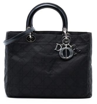 Dior Hobo Bags - Large Nylon Cannage Lady Dior - Gr. unisize - in Schwarz - f&uuml;r Damen