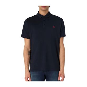 Peuterey Homme, Tops, Bleu, Taille: 2XL Polo en Coton Brod&eacute;