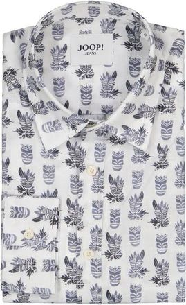 Joop Herren Hemd blau Baumwolle