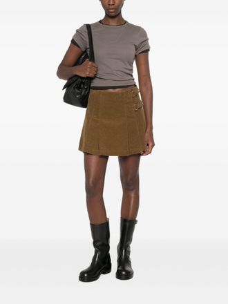 Golden Goose Corduroy Pleated Skirt - Brown