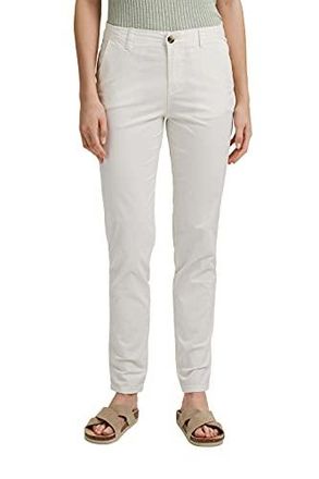 Esprit 021CC1B301 Pantalons, 100 / Blanc, 44W x 30L Femme