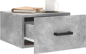 Generic Wand Nachttisch, Nachtschrank mit reichlich Stauraum, H&auml;ngend Nachtkommode Nachtkonsole, Wandschublade Wandregal f&uuml;r Schlafzimmer, 35 x 35 x 20 cm(Wei