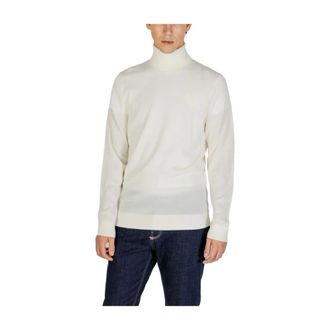 Calvin Klein Jeans Superior Wool Rollkragenpullover - - Knitwear - Herren - Beige - M