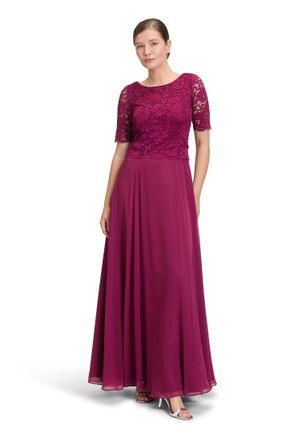 Vera Mont Damen Abendkleid mit Spitze 42, Sweet Berry