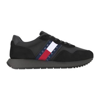 Tommy Jeans Schwarze Sneakers f&uuml;r M&auml;nner - - Shoes - Herren - Schwarzk - 42 EU