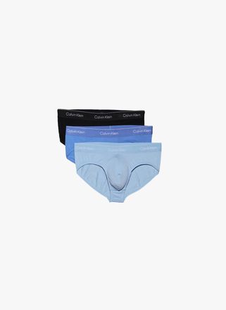 Calvin Klein Lot de 3 slips unis en coton m&eacute;lang&eacute;