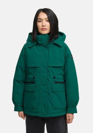 Marikoo Winterjacke Shigaraa mit abnehmbarer Kapuze und Gummizug an der Taille