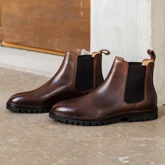 Bexley Walterston Gomme - Boots homme chocolat patin&eacute;