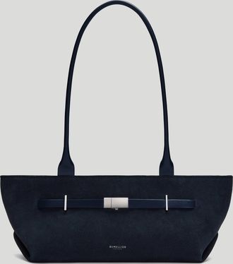 DeMellier Die New York Shoulder Mitternachtsblaues Wildleder & Mitternachtsblau Glatt DeMellier