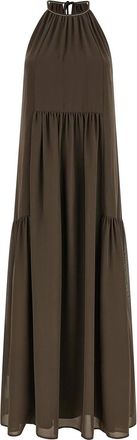 PESERICO Robe Au Genou - Marron