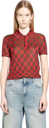 Alexander McQueen Microcheck Polo Jersey