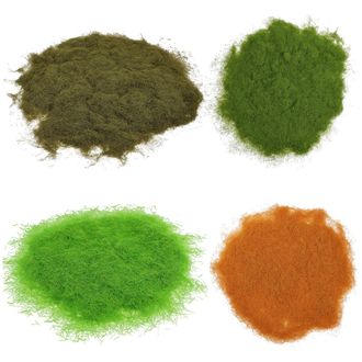 Cabilock 4er Packung DIY Dekomoos Pulver in Gr&uuml;nt&ouml;nen K&uuml;nstliches Moos Pulver zum Basteln und Dekorieren Pflegeleichtes Fake Moss f&uuml;r Modellbau Landschaften Ti