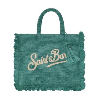 MC2 Saint Barth Volant Raffia Bag - - Bags - Damen - Gr&uuml;n - ONE SIZE