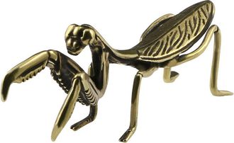 Pretyzoom Kupfer Gottesanbeterin Ornament Tischdeko Messing Skulptur Wohnaccessoire B&uuml;ro Deko Stilvolle Miniatur Insektenfigur