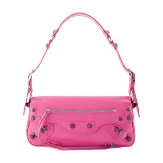 Balenciaga Womens Shoulder Bag Pink Calfskin