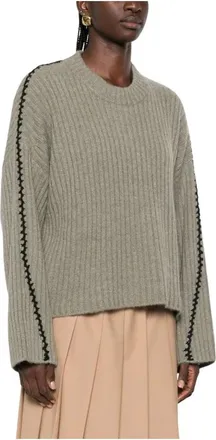 Kujten Kujten, Damen, Strickwaren, Gr&uuml;n, SGr&ouml;&szlig;e