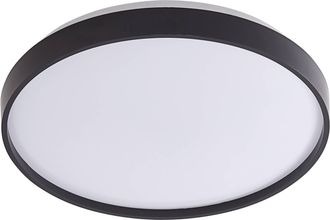 Lindby LED Smart Home Deckenlampe Mirren dimmbar (Modern) in Schwarz (1 flammig,) - Deckenleuchte Lampe Wohnzimmerleuchte