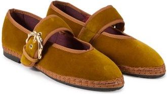 Flabelus Ballerines &agrave; boucle Sophie en velours