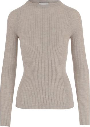 SA SU PHI Femme, Pulls, Beige, Taille: 46 FR Maille Cachemire et Soie