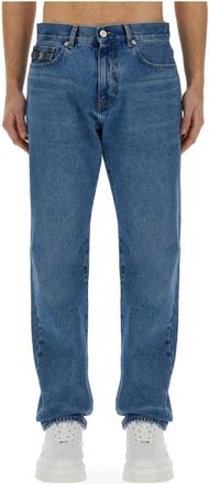 Versace Homme, Jeans, Bleu, Taille: W33 Medusa Logo Denim Jeans