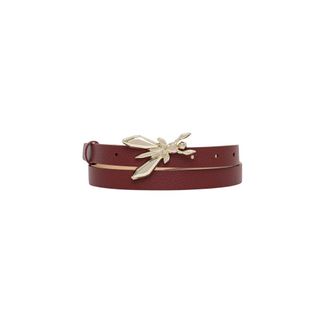 Patrizia Pepe Schmaler Lederg&uuml;rtel - - Accessories - Damen - Rot - S
