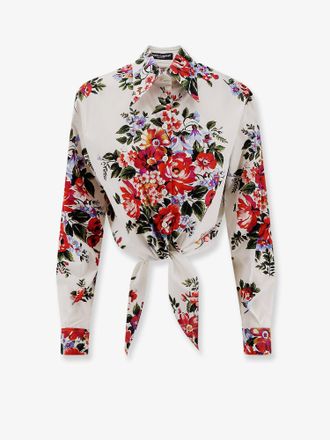 Dolce & Gabbana Cotton shirt with multicolor print - DOLCE & GABBANA - gender_Woman