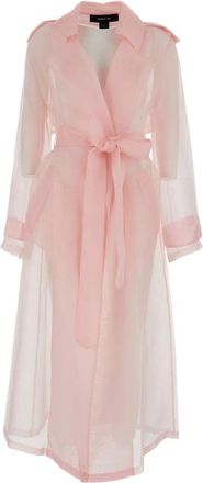 Federica Tosi Femme, Robes, Rose, Taille: 38 FR Organza Silk Trench