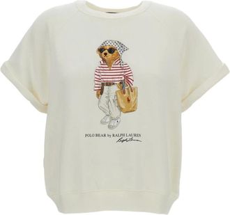 Polo Ralph Lauren Femme, Sweatshirts et sweats &agrave; capuche, Blanc, Taille: 36 FR Polo Ralph Lauren T-shirts et Polos