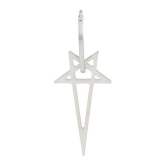 Rick Owens Pentagramm Ohrringe - - Accessories - Herren - Grau - ONE SIZE