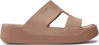 Crocs Pantoletten Getaway Platform H-Strap 209409 Beige