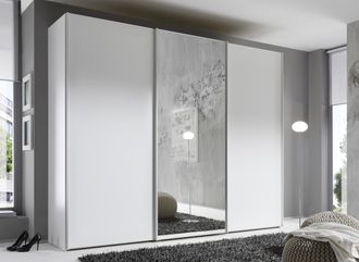 Staud Schwebet&uuml;renschrank 3-t&uuml;rig Sinfonie Plus H240 x B249 Wei&szlig; Innenausstattung-Sets Comfort