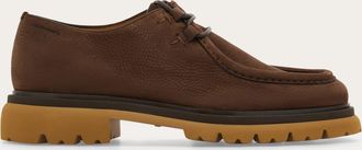 Ferragamo Herren Derby-Schuh Braun Gr&ouml;&szlig;e 40.5